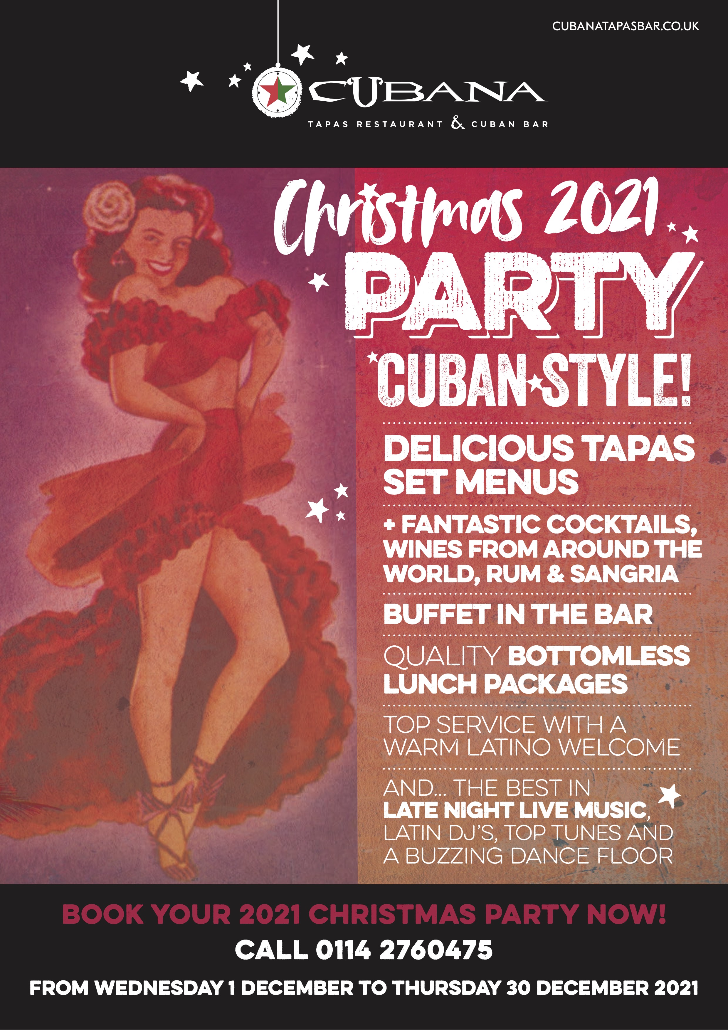 Cubana Tapas Bar and Restaurant in Sheffield - Menus