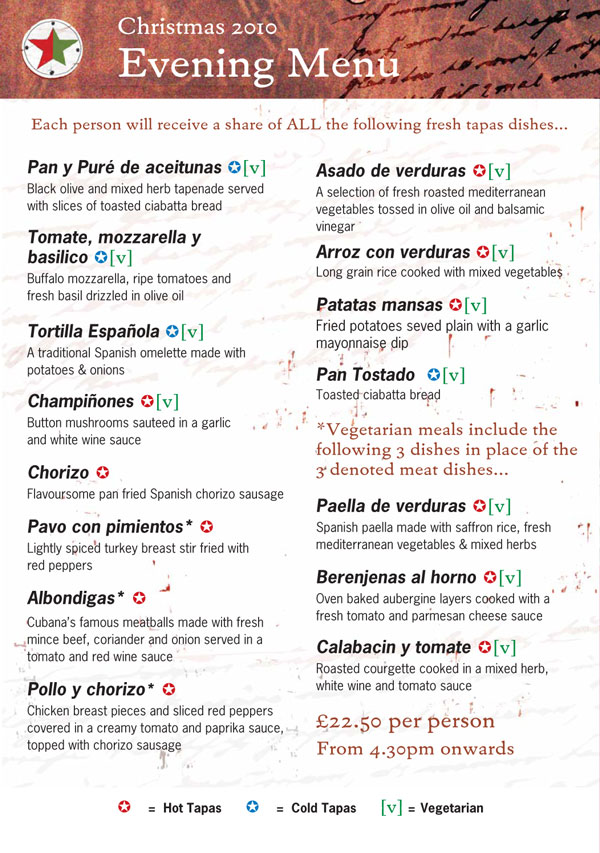 Cubana Tapas Bar and Restaurant in Sheffield - Christmas 2010