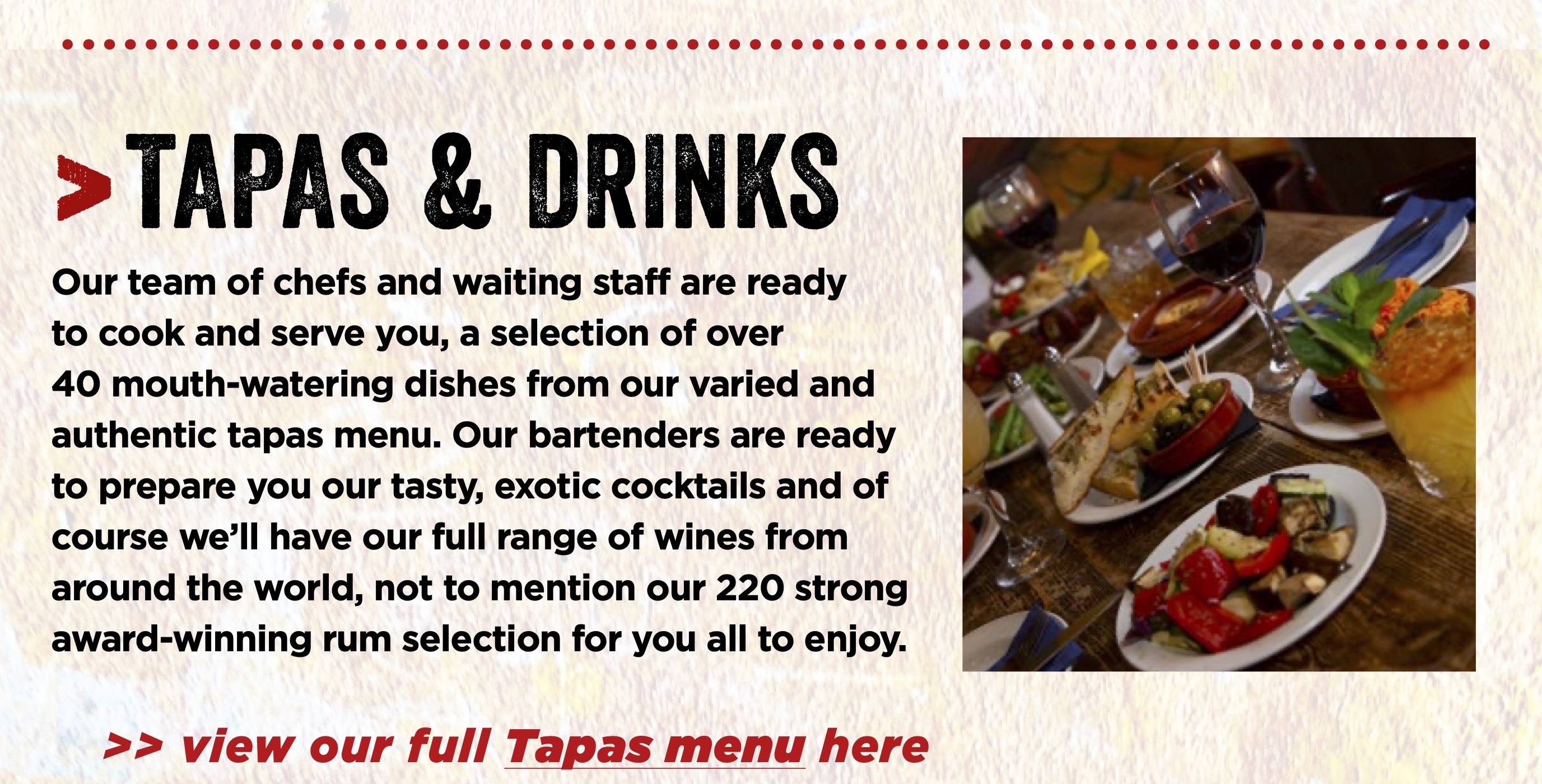 Cubana Tapas Bar and Restaurant in Sheffield - Monthly newsletter