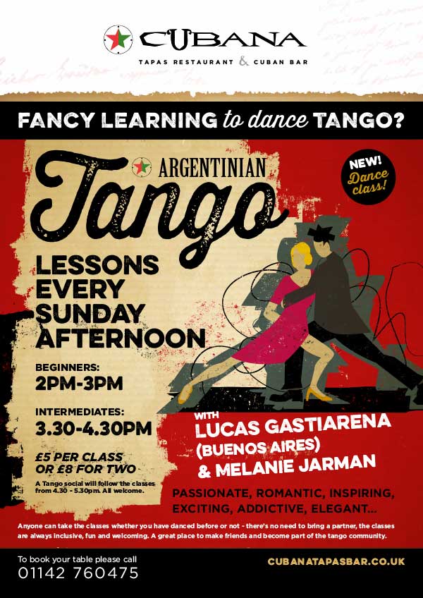 Sunday Tango Classes at Cubana